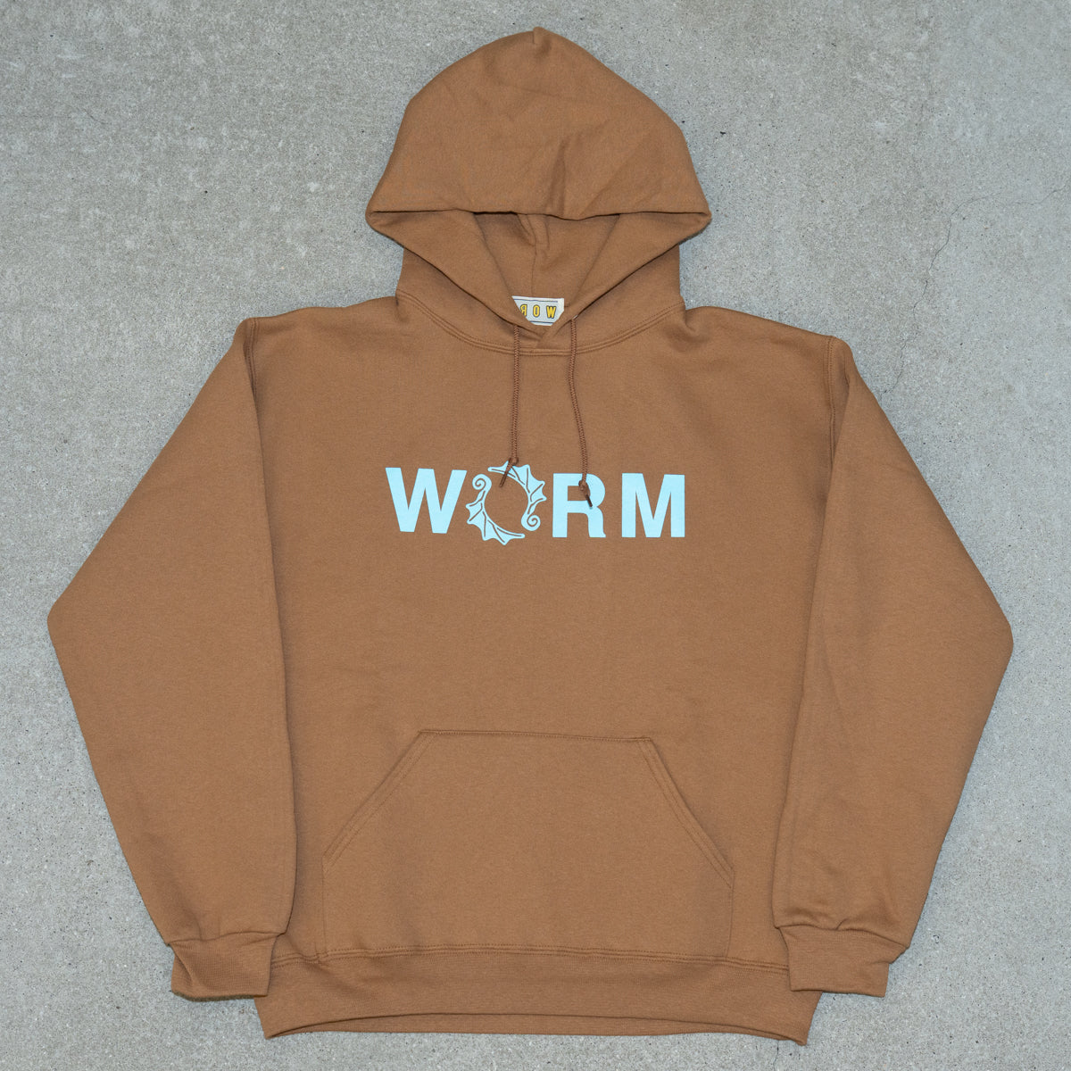 WORM LOGO HOODIE 2025 (BROWN) | WORM TOKYO WEB STORE
